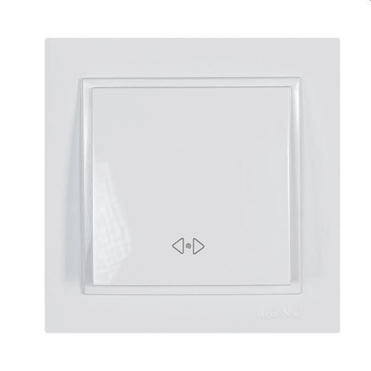 Διακόπτης Μεσαίος αλε-ρετουρ Λευκός 152-10106 MONO ELECTRIC Despina by ...