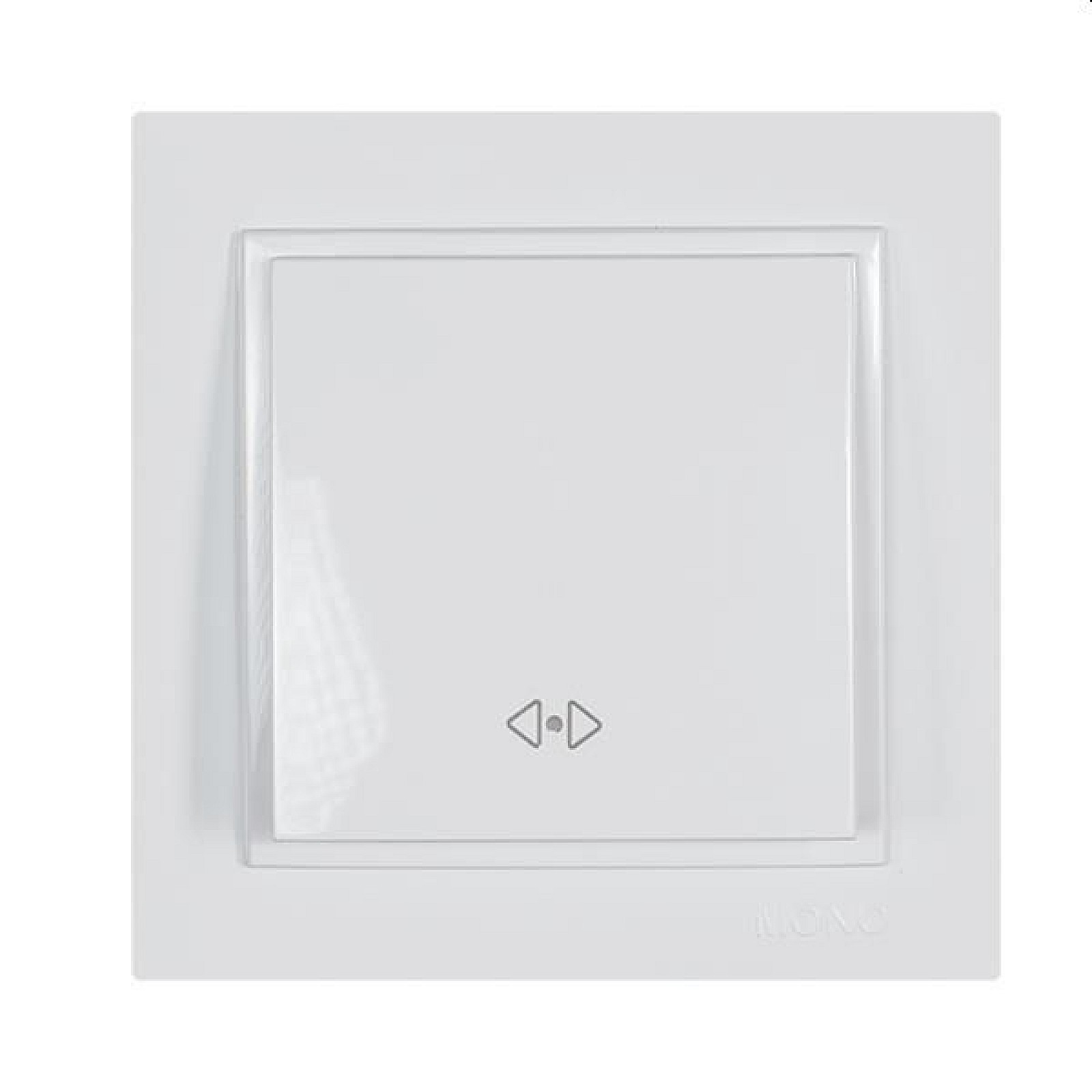 Διακόπτης Μεσαίος αλε-ρετουρ Λευκός 152-10106 MONO ELECTRIC Despina by ...