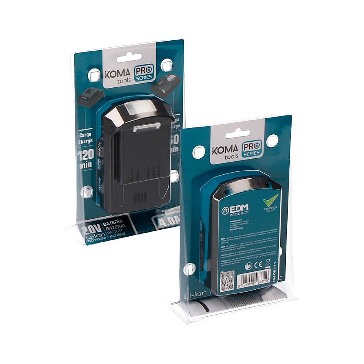 Μπαταρία Li-Ion 20V 4.0AH ιόντων λιθίου για τα KOMA TOOLS PRO 08771 EDM ...