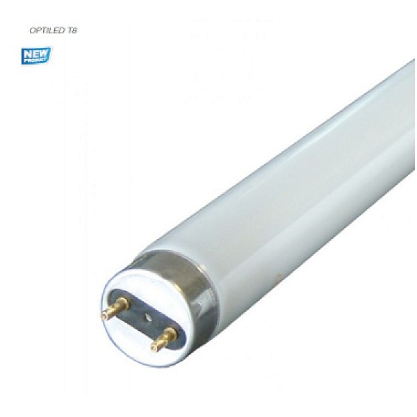 T8 Λαμπτήρας LED Φθορίου 9Watt 230V 0.6m Ψυχρό λευκό 6500K OPTILED ...