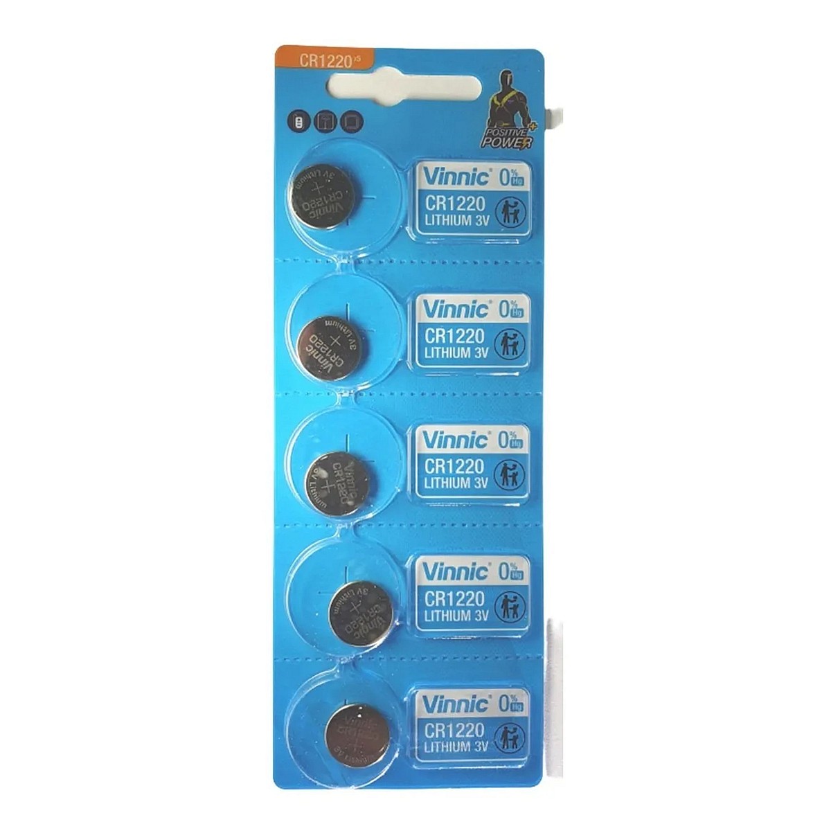 Vinnic Μπαταρία Λιθίου για ρολόγια 3V CR1220 blister 5 τμχ